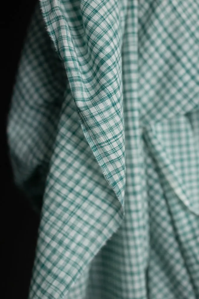 Evergreen Handwoven Cotton Check