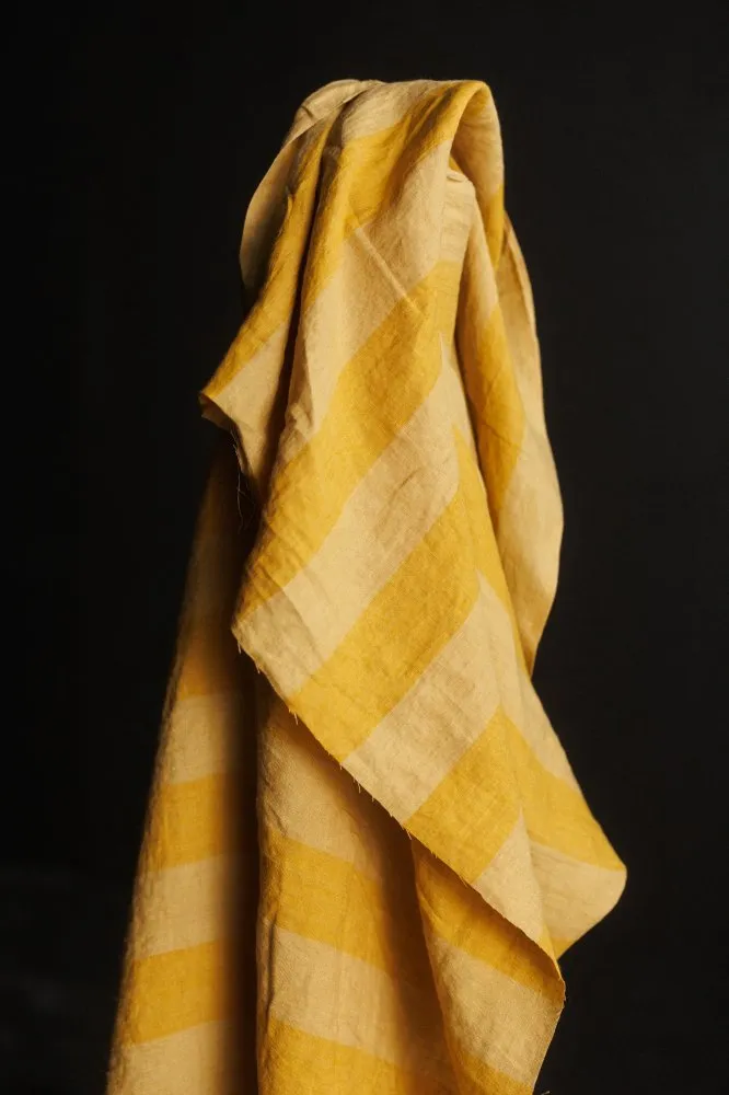 Striped Linen Fabric