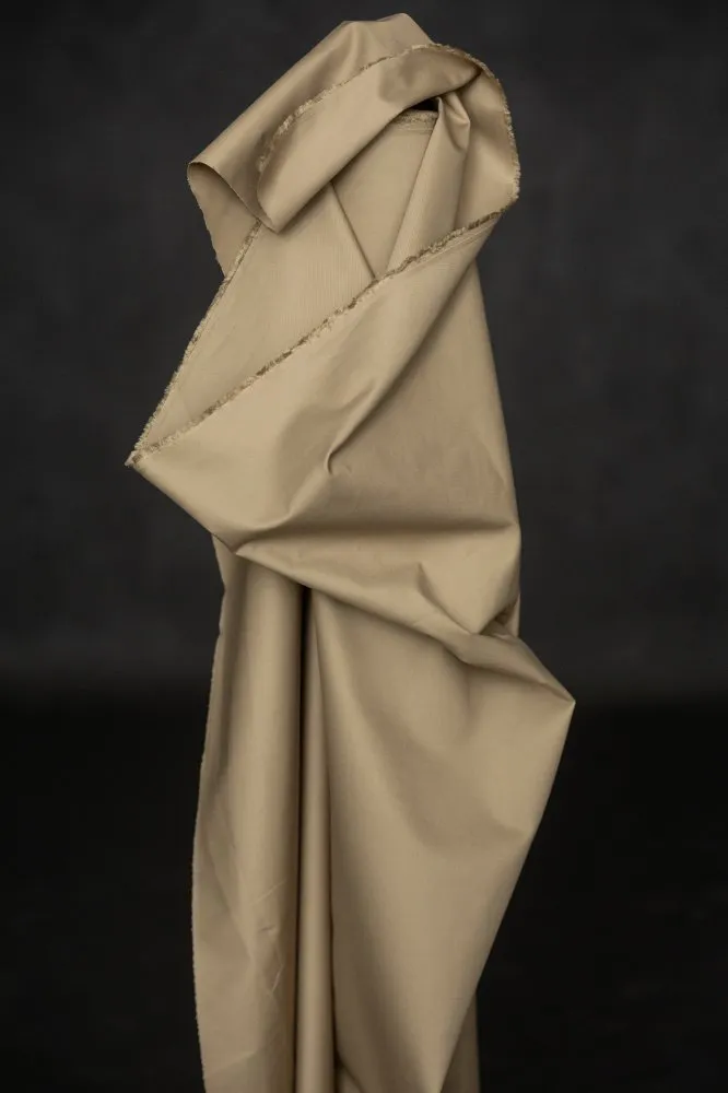 Leon Tan Water Repellent Cotton Gabardine